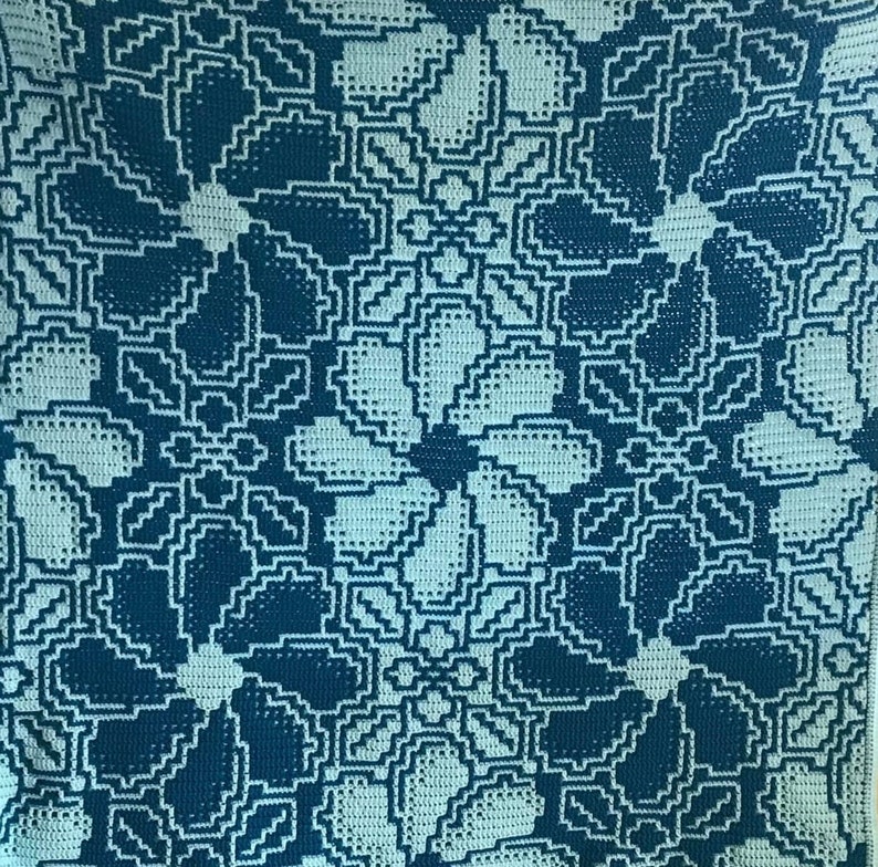 Auntie Anke - Overlay Mosaic Crochet Flowers - Pattern Only - Etsy