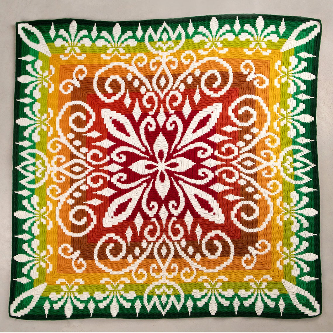 Fleur Overlay Mosaic Crochet Pattern Only - Etsy UK