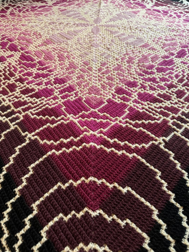 Inner Circle - Overlay Mosaic Crochet Pattern - Etsy
