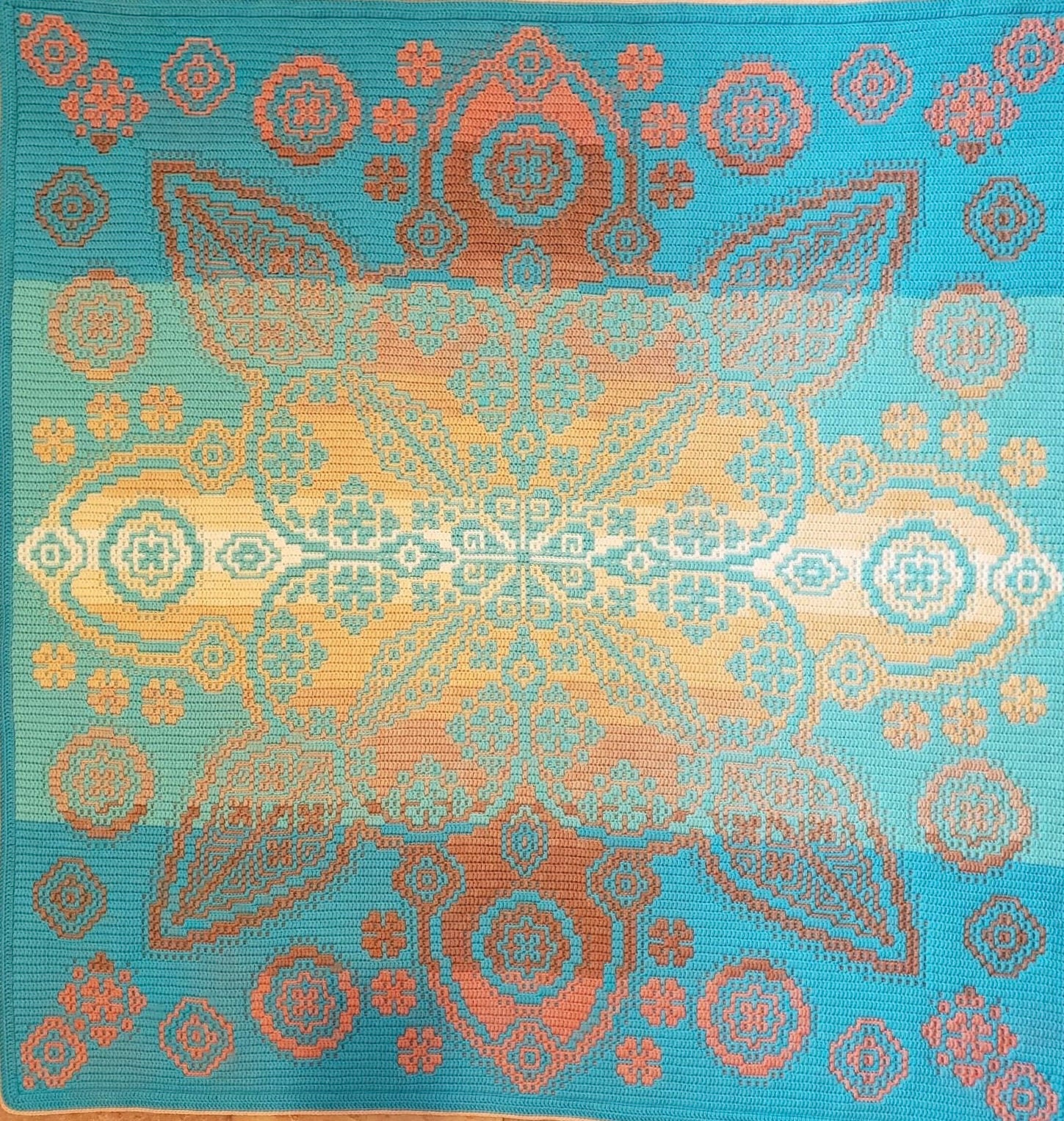 Inner Compass Overlay Mosaic Crochet - Etsy