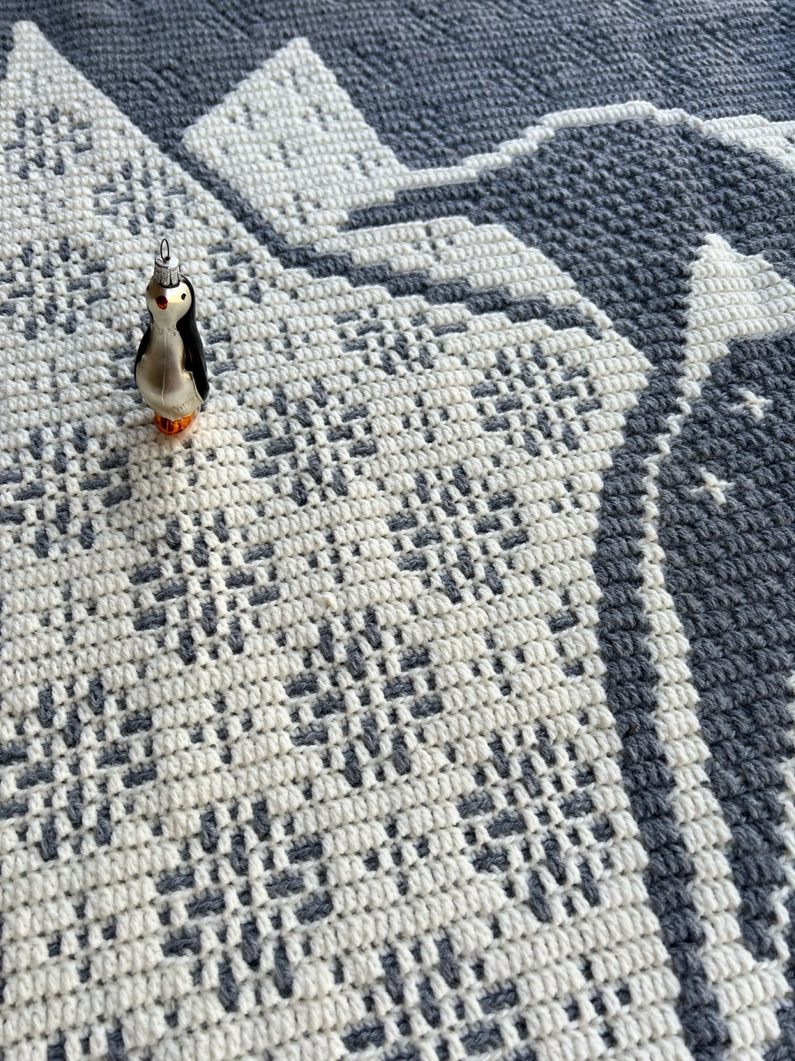 Have an Ice Day Penguin Overlay Mosaic Crochet Pattern - Etsy