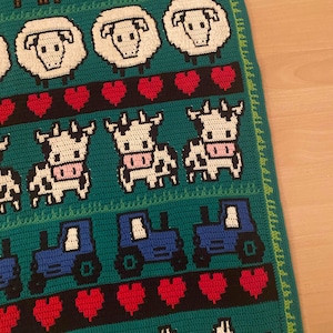 Farmfriends Overlay Mosaic Crochet Pattern - Etsy