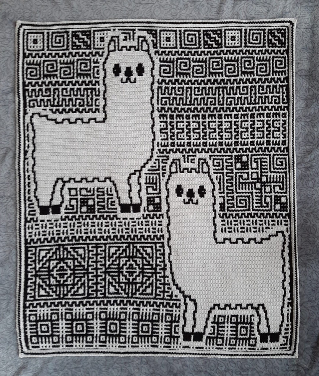 Spitting Image - Overlay Mosaic Crochet - Pattern Only - Llamas - Etsy