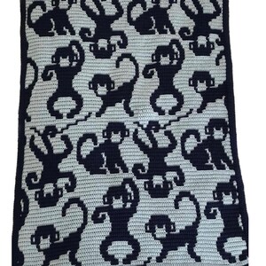 Monkey Business - Overlay Mosaic Crochet - Pattern Only - Etsy
