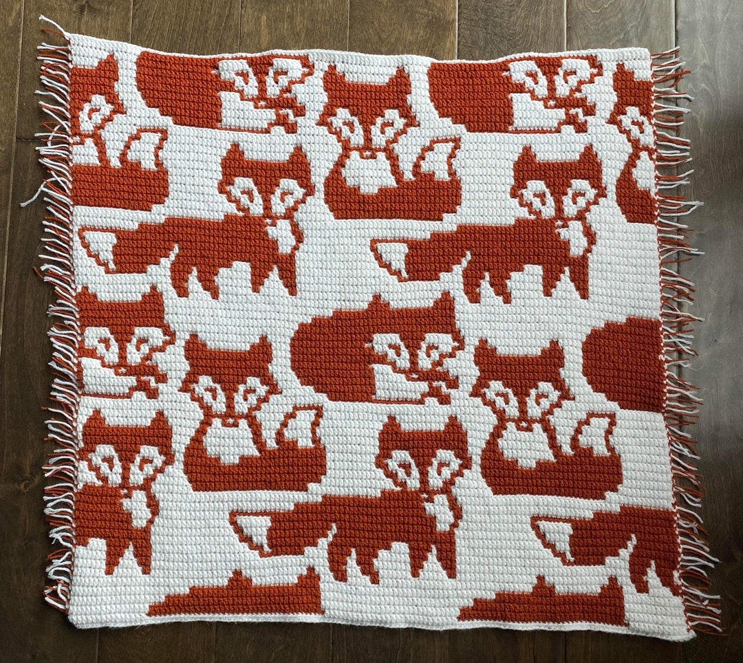 Outfoxed Overlay Mosaic Crochet Pattern - Etsy UK
