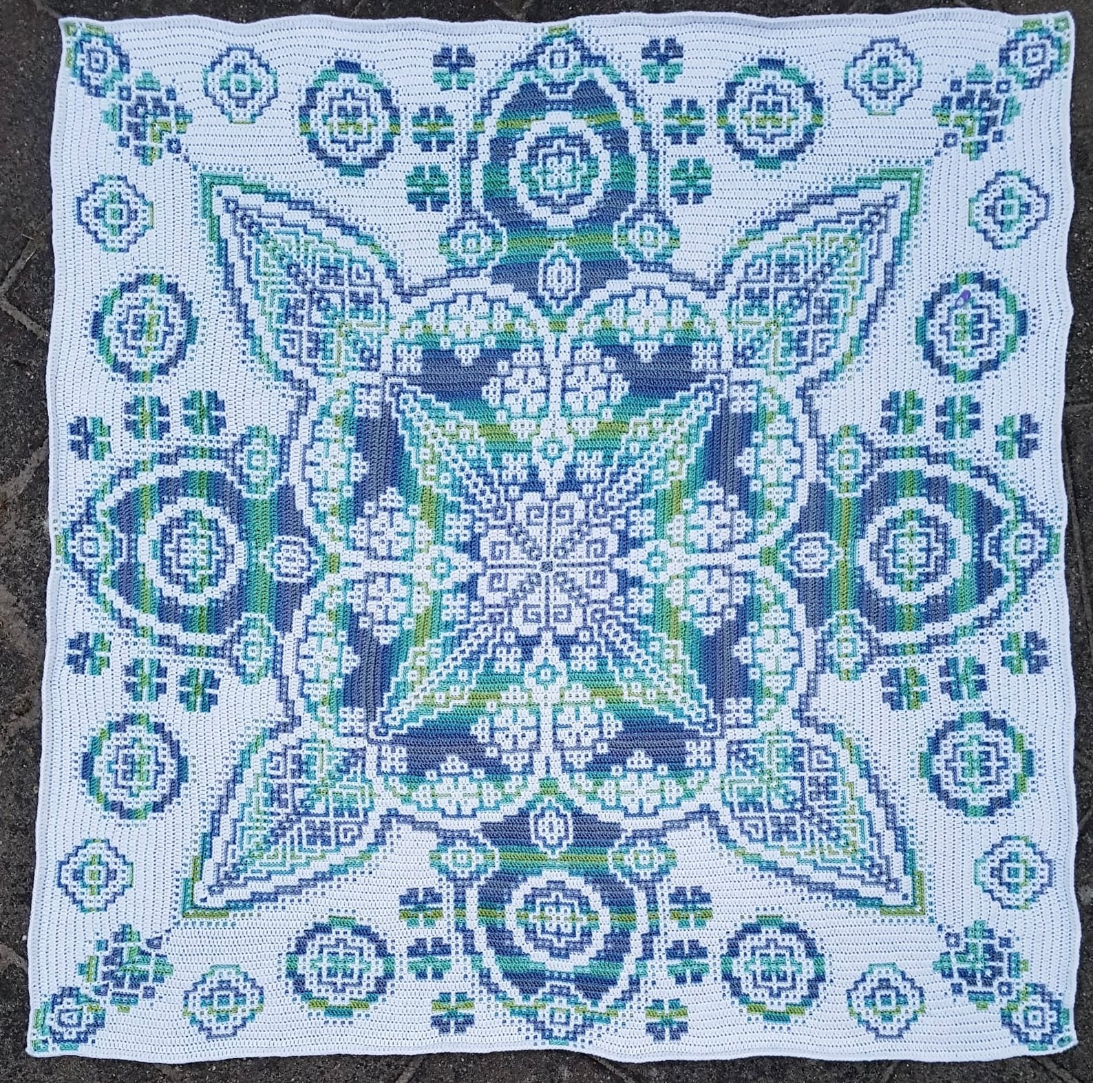 Inner Compass Overlay Mosaic Crochet - Etsy