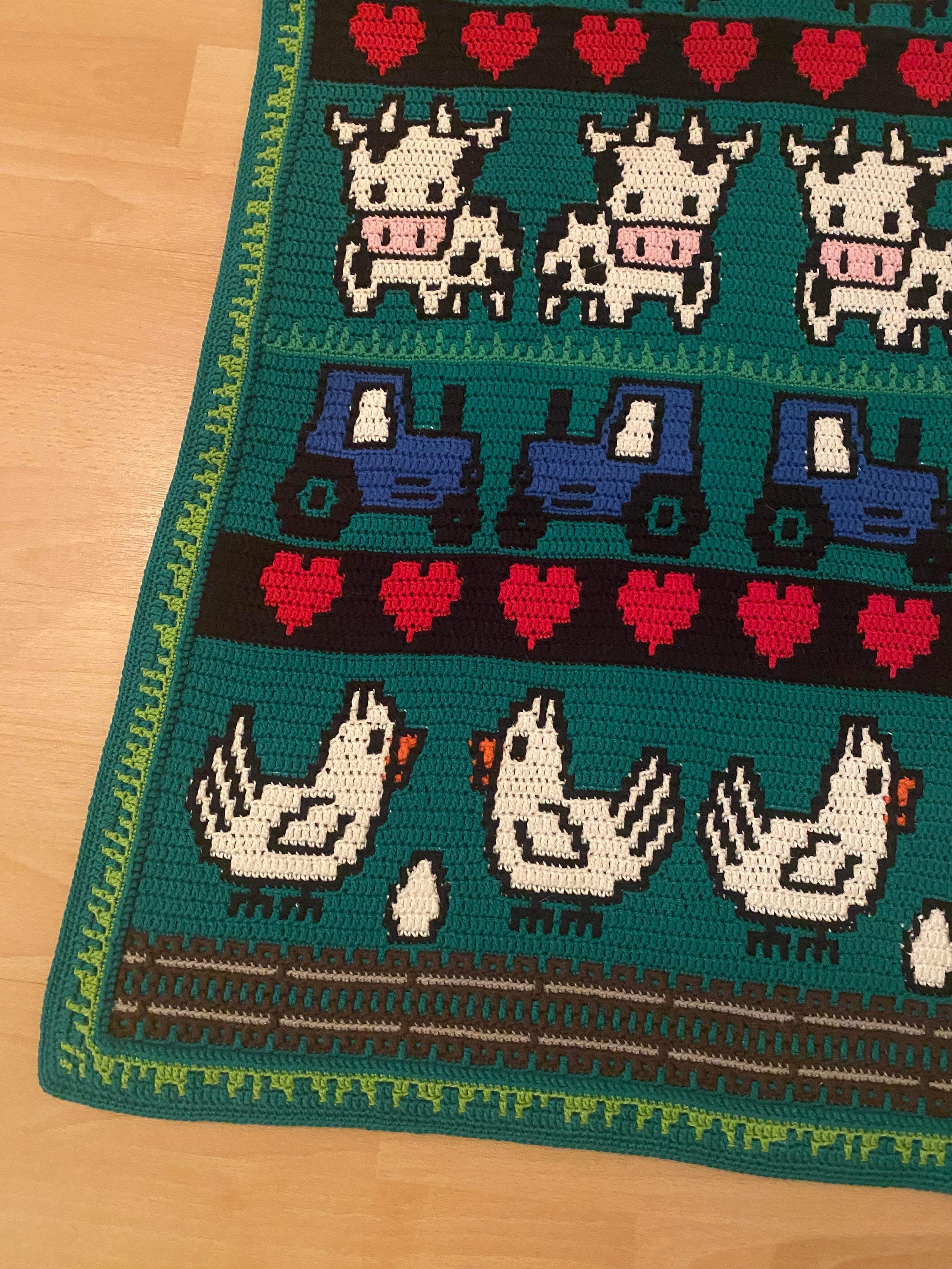 Farmfriends Overlay Mosaic Crochet Pattern - Etsy UK