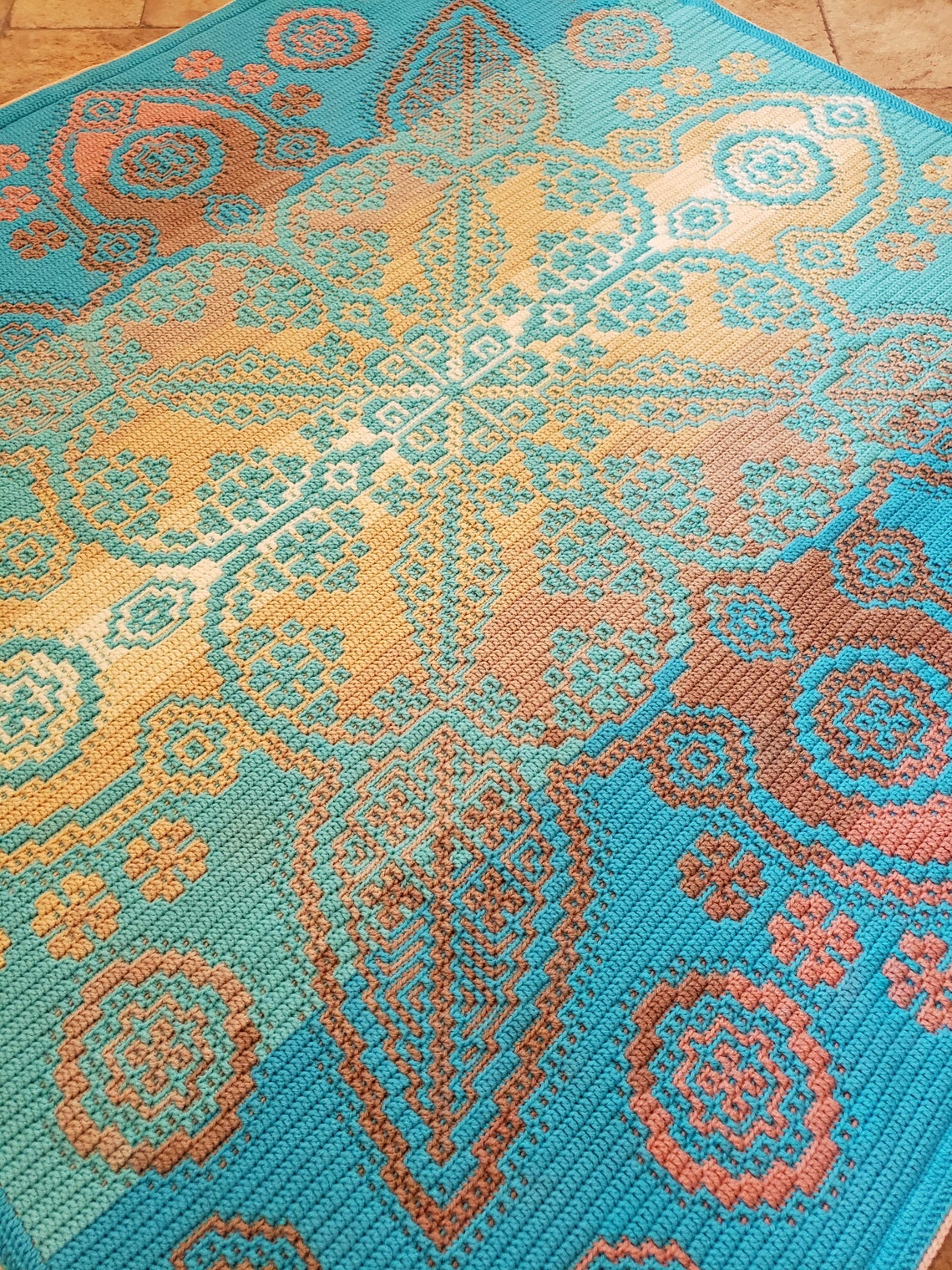 Inner Compass Overlay Mosaic Crochet - Etsy