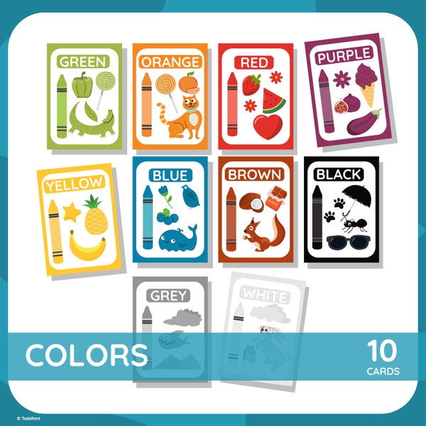 Toddler Flash Cards - Etsy UK