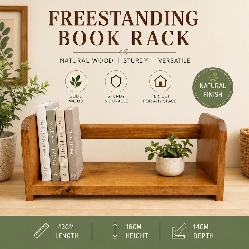 Book Trough Wooden - Etsy UK