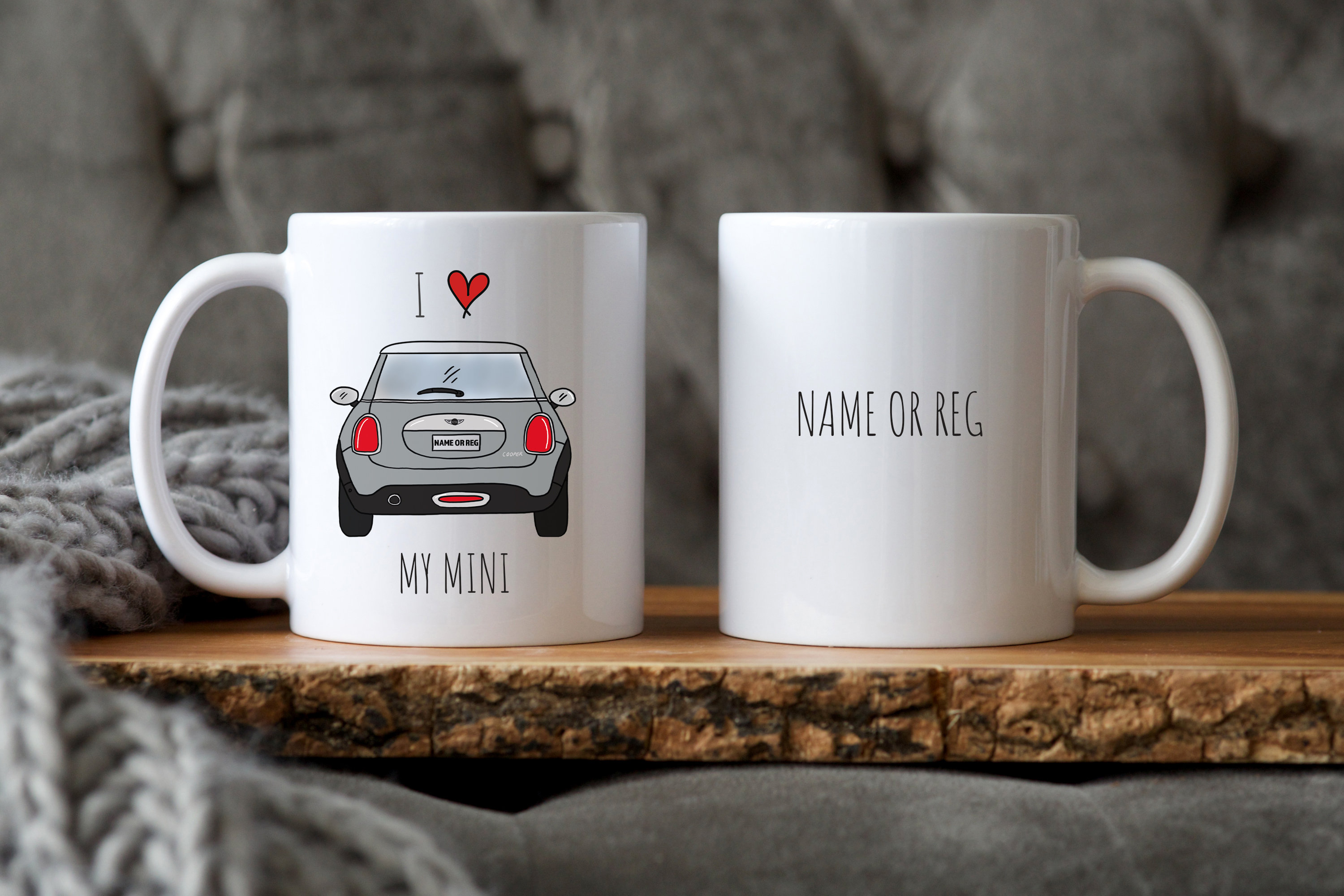 Personalised Mini Cooper Mug Mini Cooper Gift car Fan Art - Etsy UK