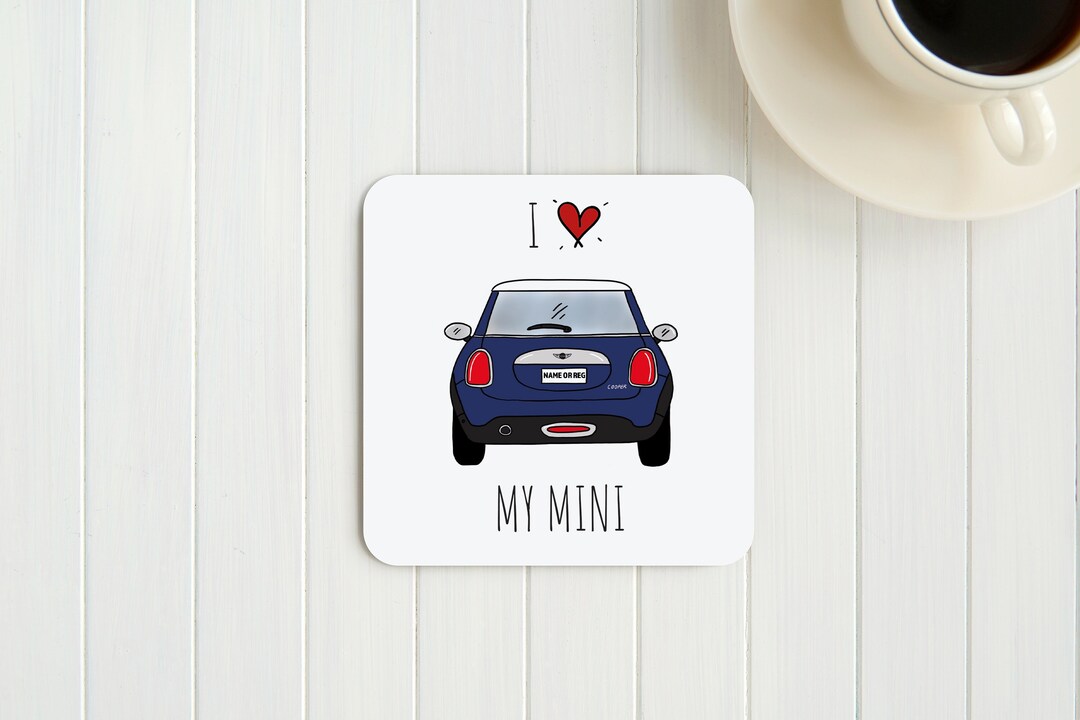 Mini Cooper Coaster Perfect Small Car Gift New Car Gift - Etsy UK