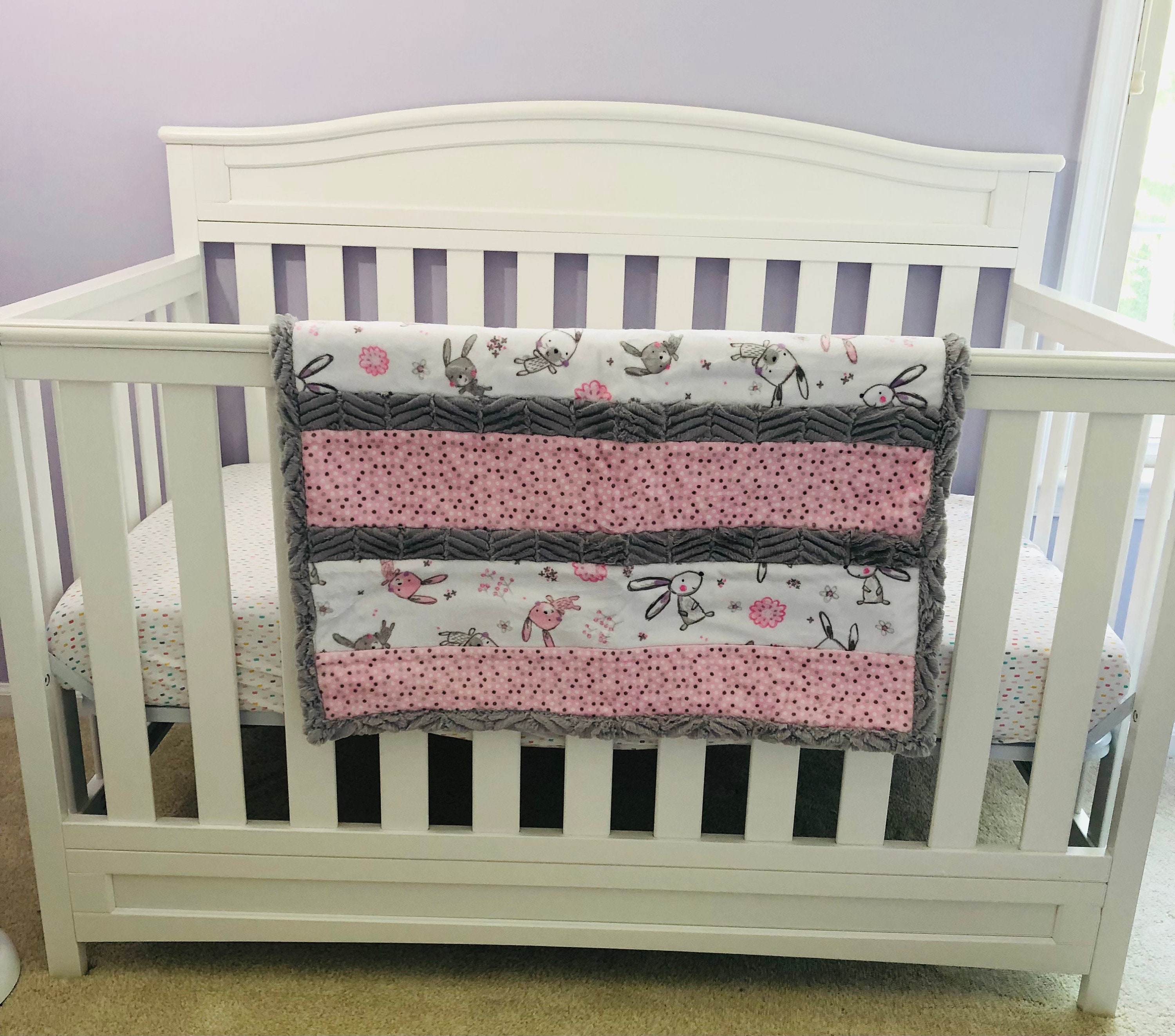 Minky Bambino Bunny Hunny Blanket Kit Shannon Fabrics Minky - Etsy