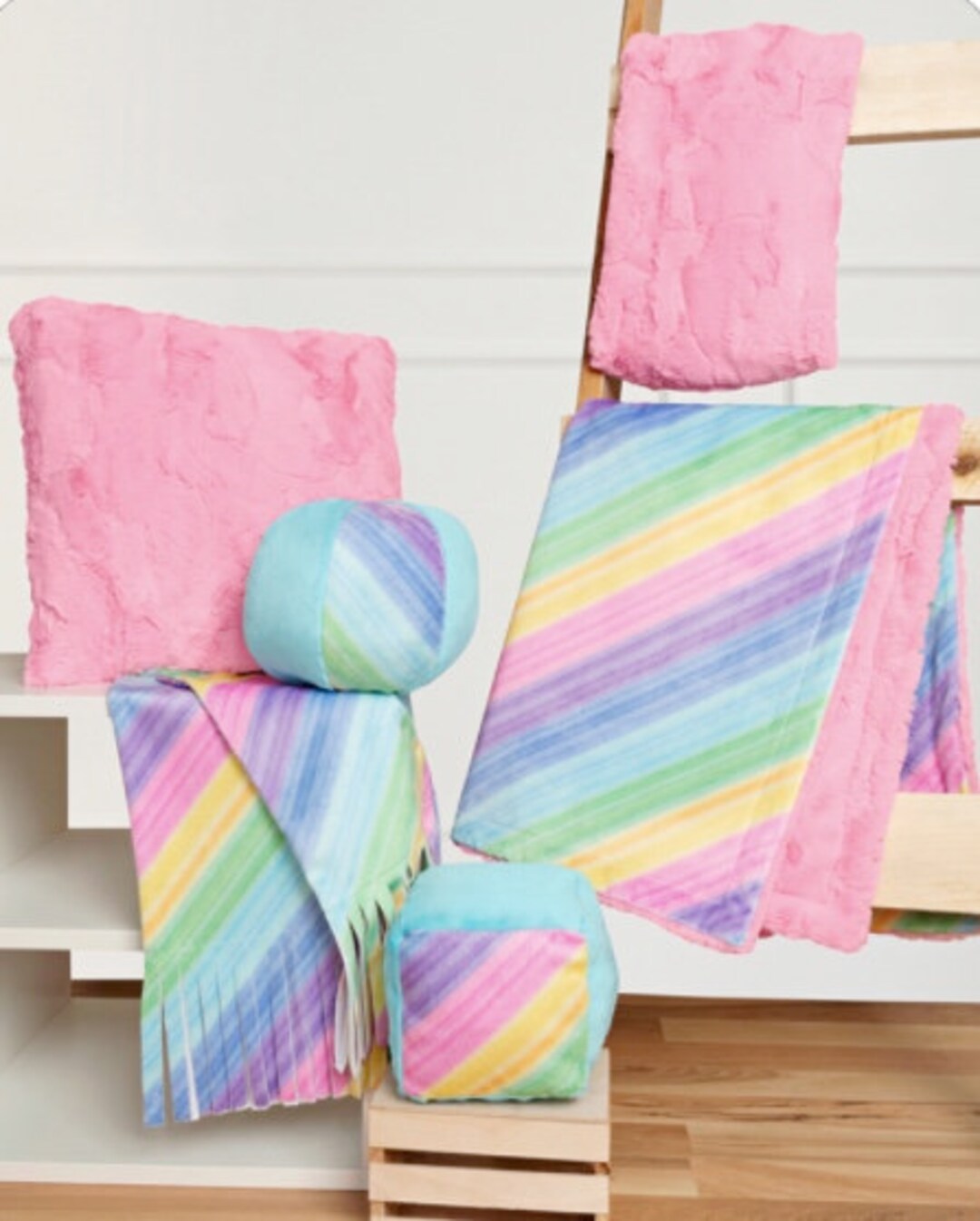 Beginner Box Cuddle® Kit Rainbow Shannon Fabrics Minky Cuddle Blanket ...