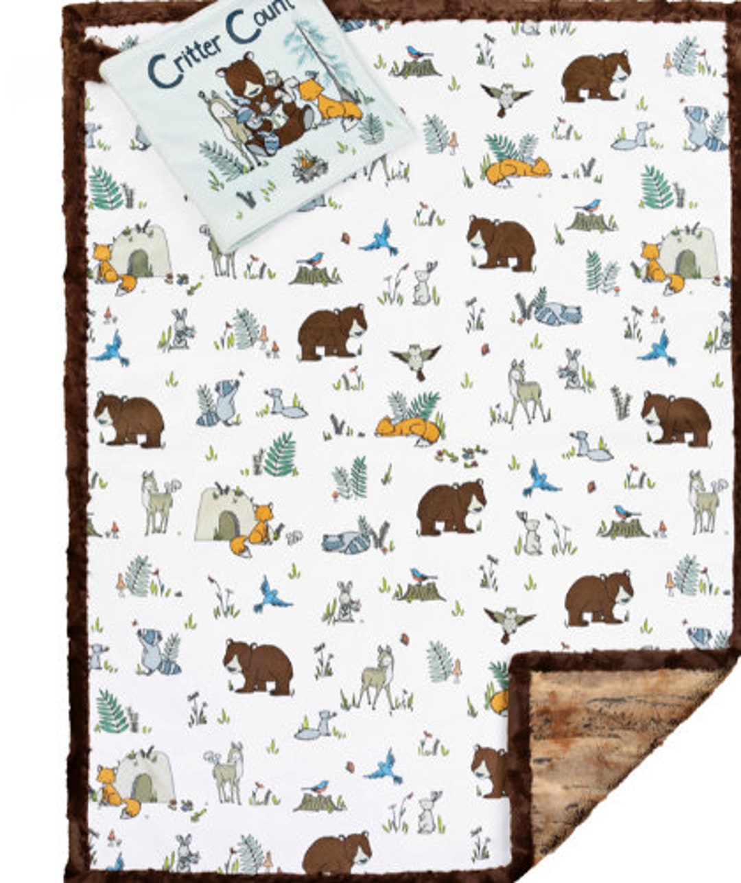 Shannon Fabrics Read to Me Cuddle® Kit Forest- Minky Forest Animals ...