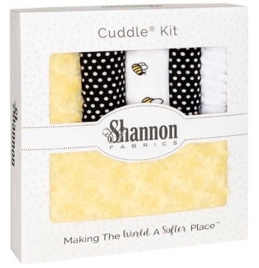Shannon Fabrics Minky Bambino Cuddle® Kit Bee Happy- Blanket Kit ...