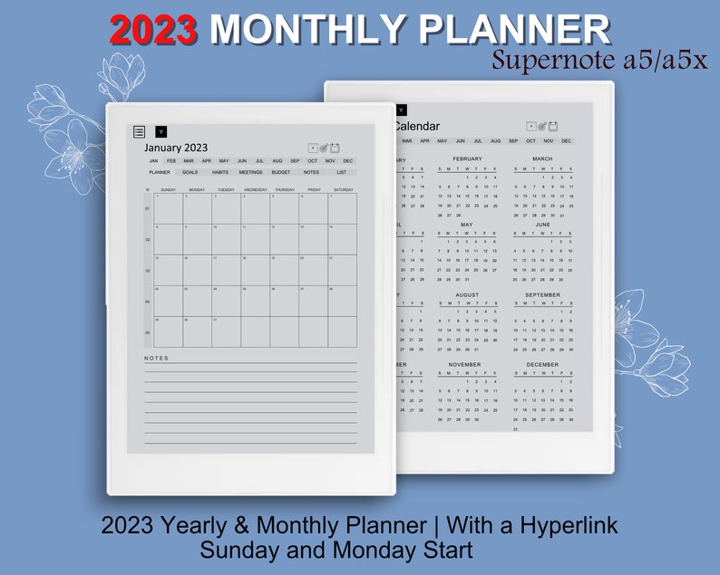 supernote-templates-2023-digital-planner-supernote-a5-a5x-etsy-ireland