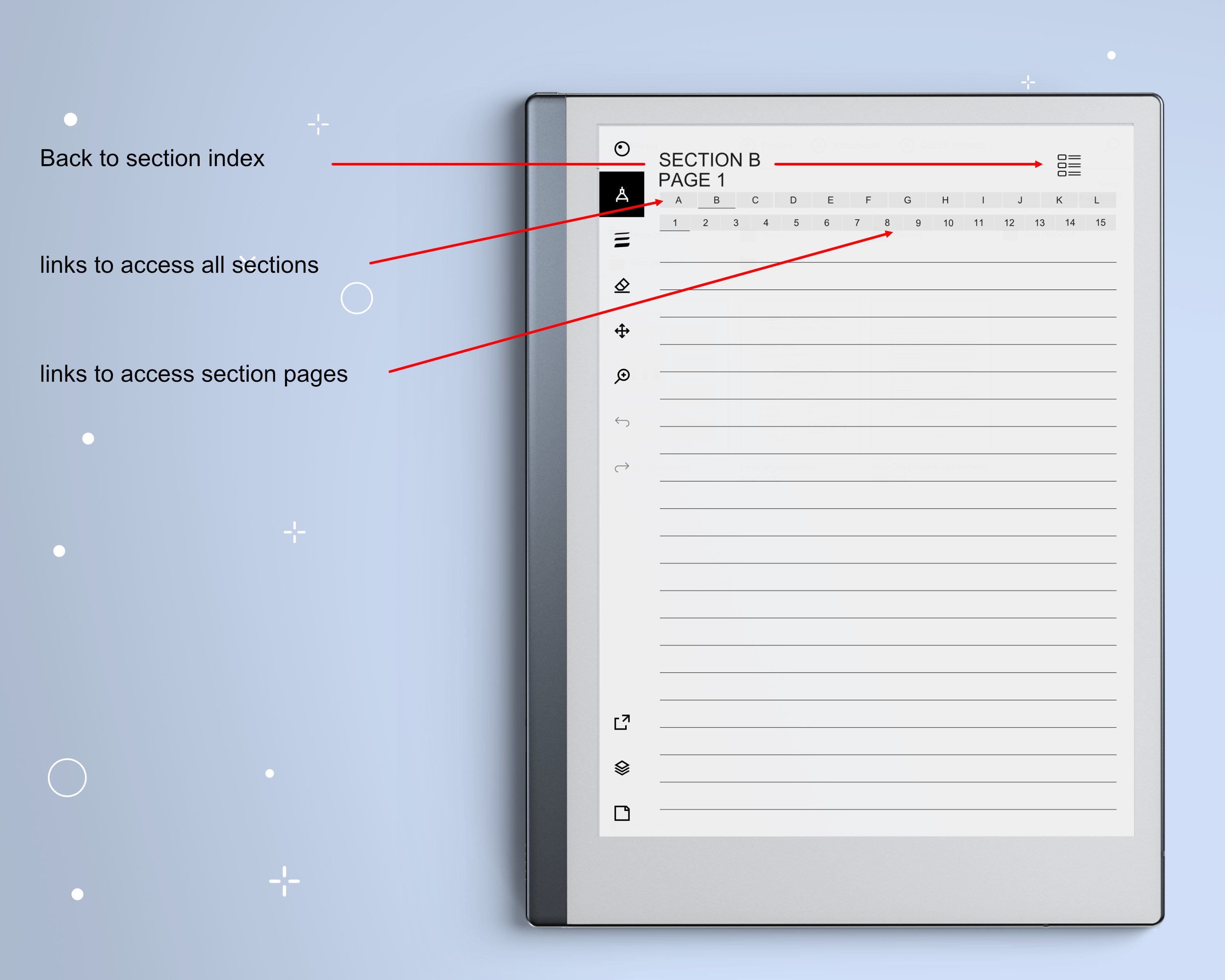 Remarkable 2 Templates Digital Notebook Hyperlinked PDF - Etsy Ireland