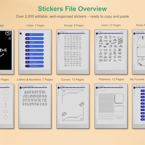 Editable Stickers for Remarkable – 2000+ Icons, Notes, Shapes & More ...