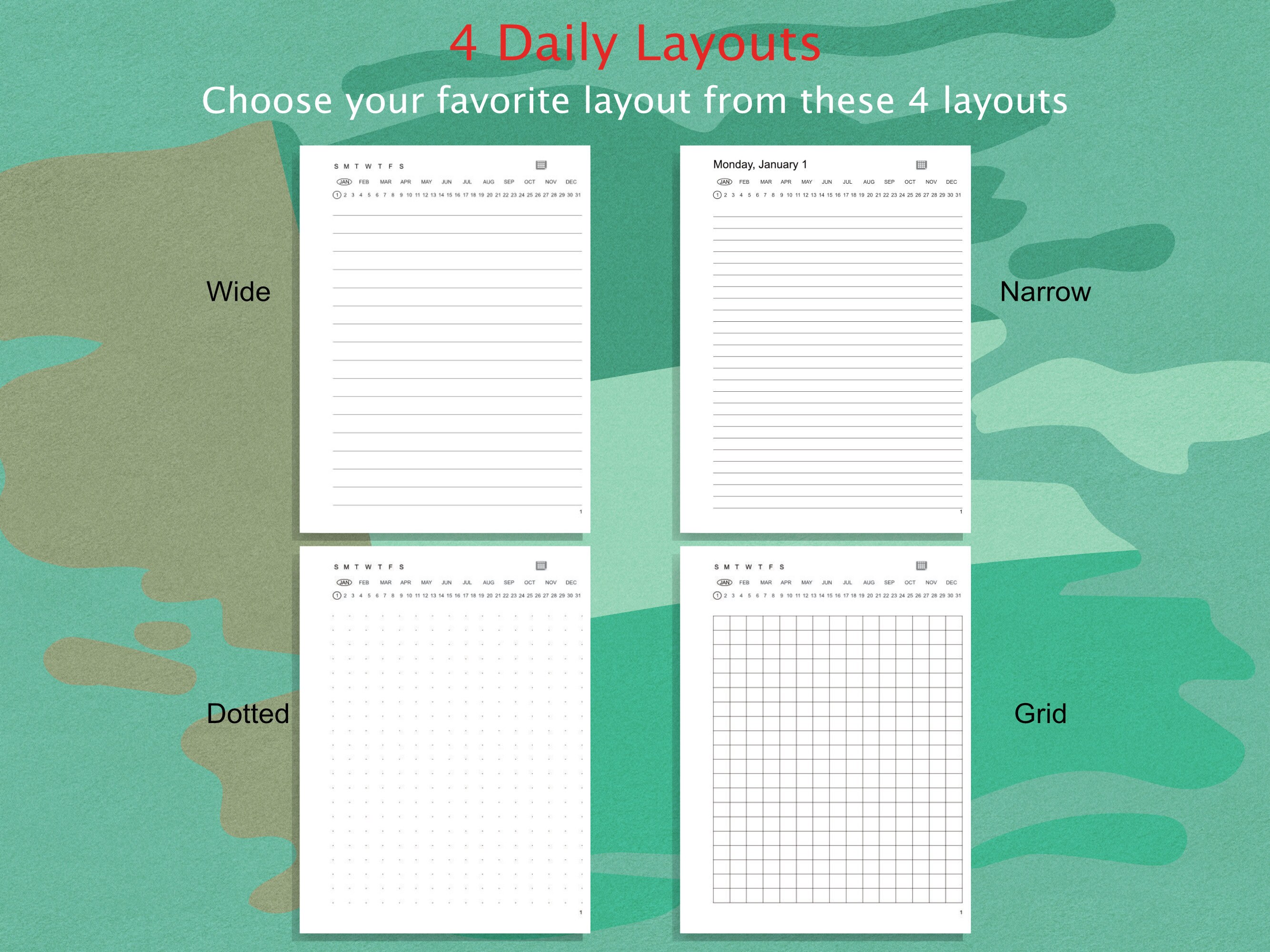 2024-2025 Daily Journal Templates for Remarkable 2, Hyperlinked Journal ...