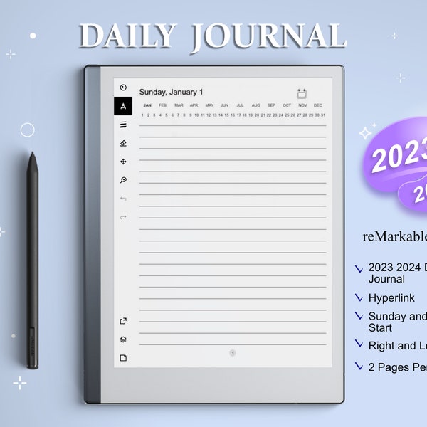 2023 2024 Daily Journal - Etsy 2023 2024 Daily Journal - Etsy
