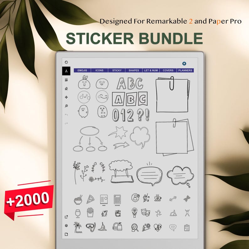 Editable Stickers for Remarkable – 2000+ Icons, Notes, Shapes & More ...