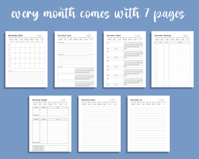 Supernote Templates 2022 Digital Planner Supernote A5 A5x Etsy Ireland