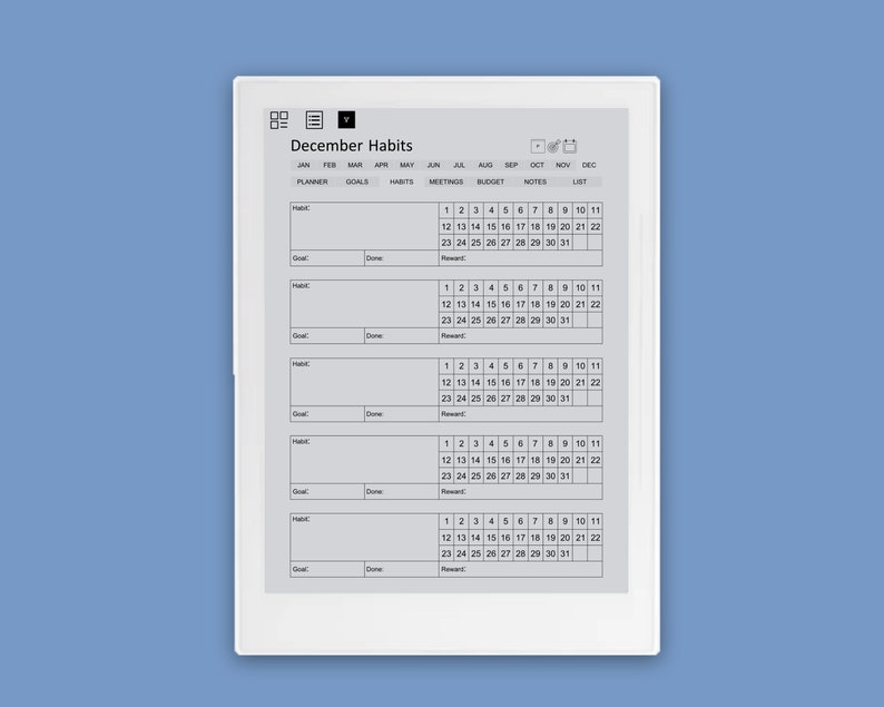 Supernote Templates 2023 Digital Planner Supernote A5 A5x Etsy Singapore