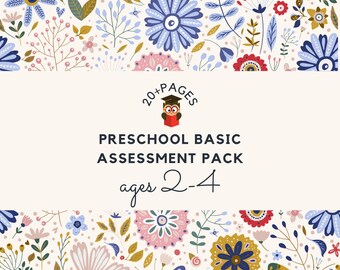 Preschool Assessment Pack - Etsy