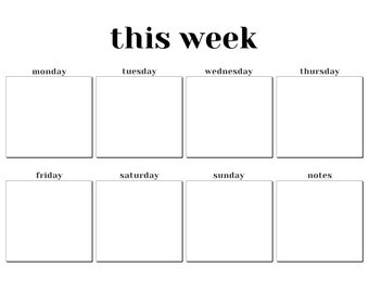 Colourful Blank Calendar Template, 11 X 8.5 Inches, Horizontal ...