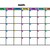 Colourful Blank Calendar Template, 11 X 8.5 Inches, Horizontal ...