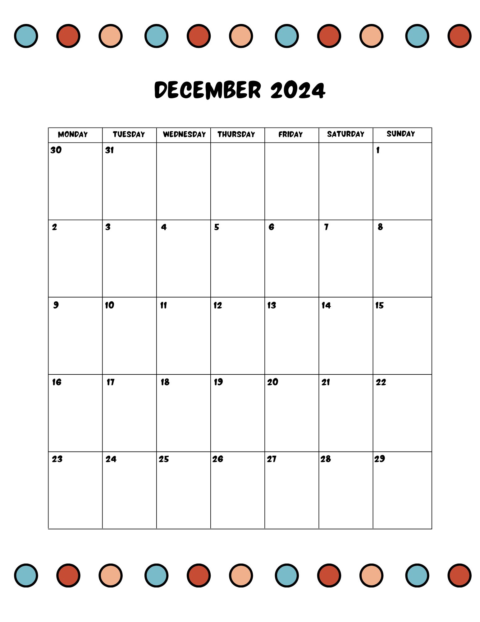 2024 Minimal Calendar, 12 Month, Dated, 8.5 X 11 Inches, Vertical ...