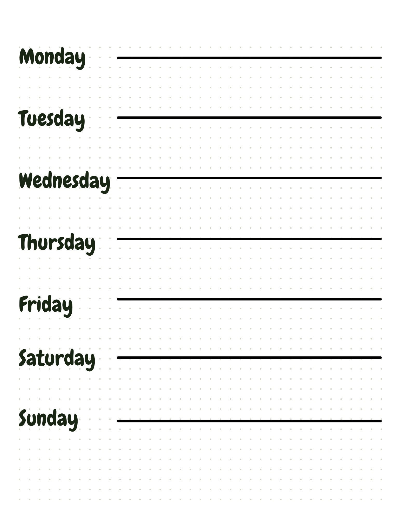 Minimal Bullet Journal Weekly Planner A4 Vertical PDF - Etsy