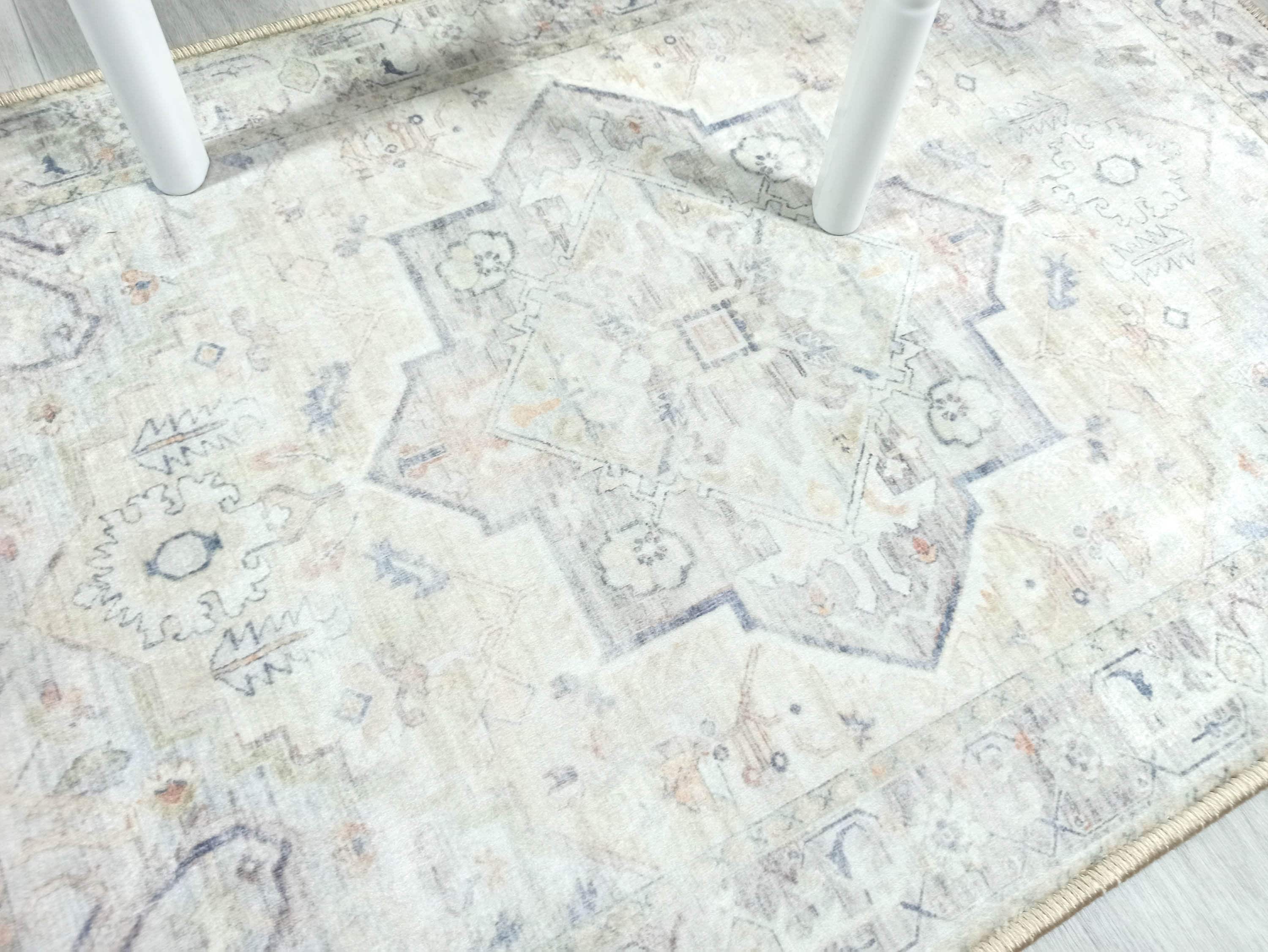 2x3 Persian Rug Neutral Heriz Vintage Faded Beige Entryway - Etsy