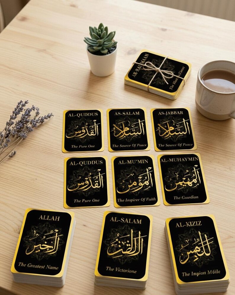 99 Names of Allah Flash Cards | Asma Ul Husna Dua Cards | Islamic ...