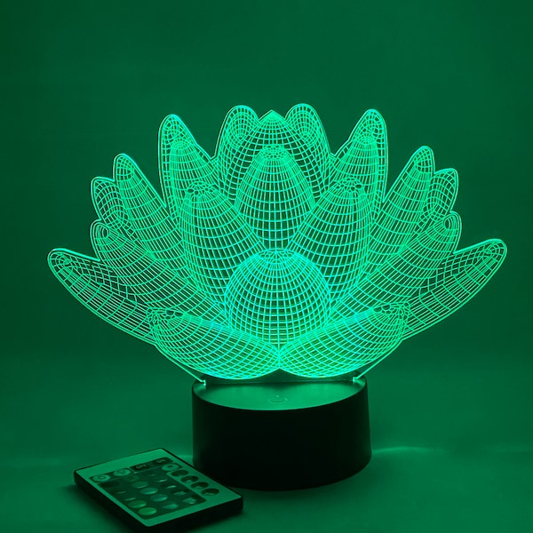 Lotus Flower Lamps - Etsy