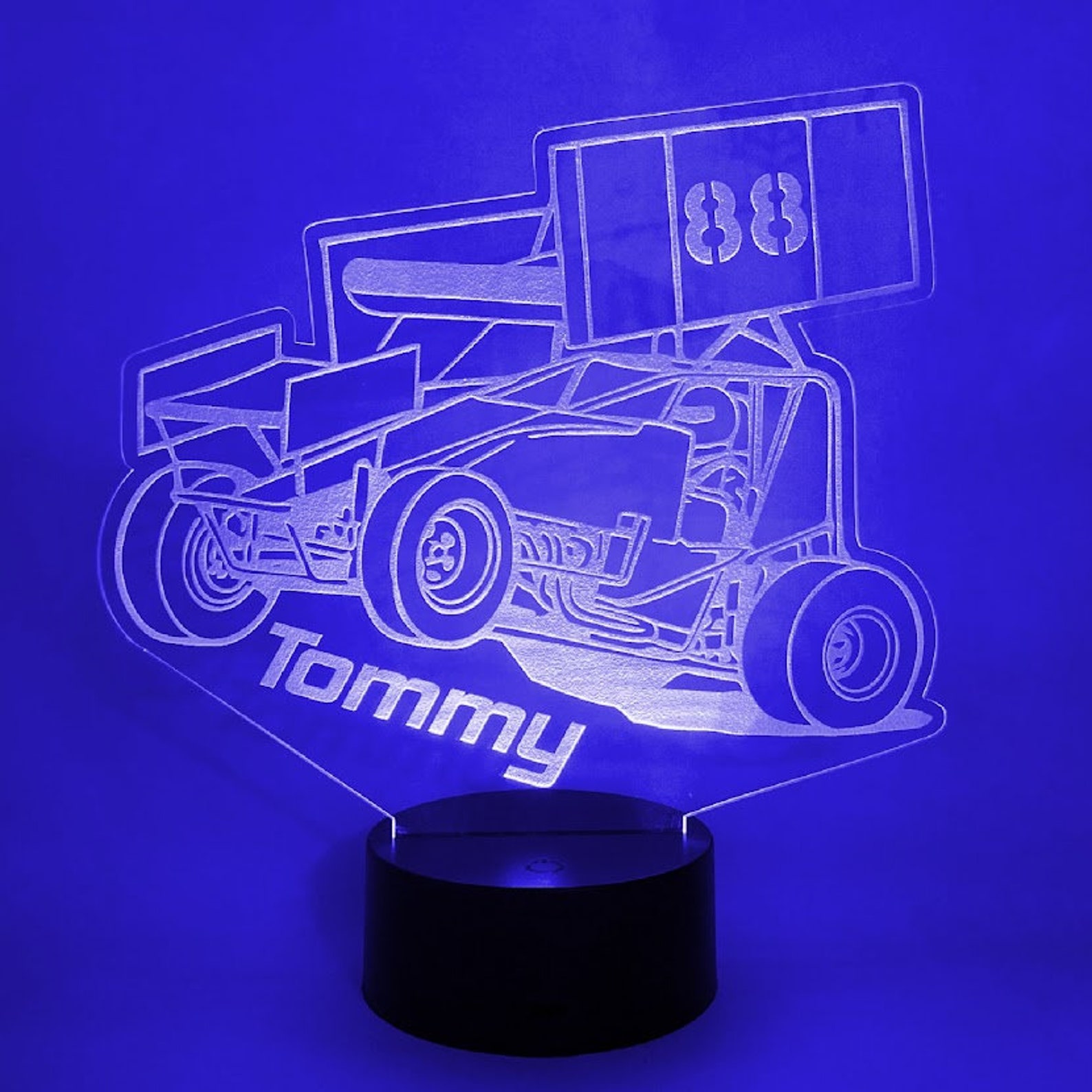 Personalized Sprint Racing Car Led Night Light Personalized | Etsy