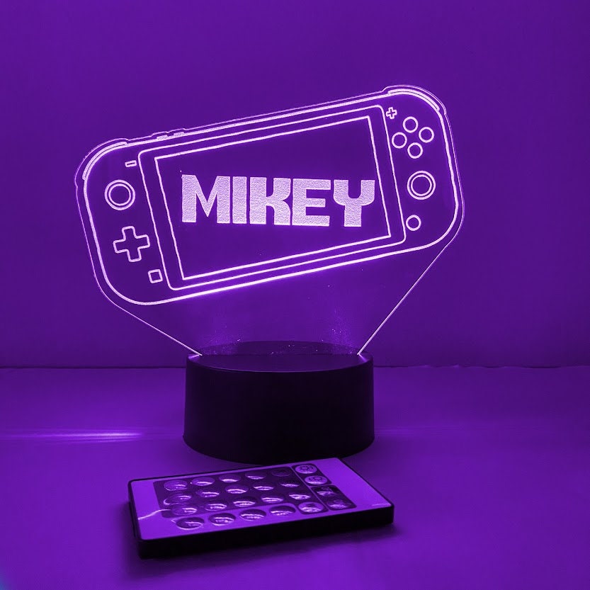 Game Controller Night Light Gamer Light Personalized 16 - Etsy