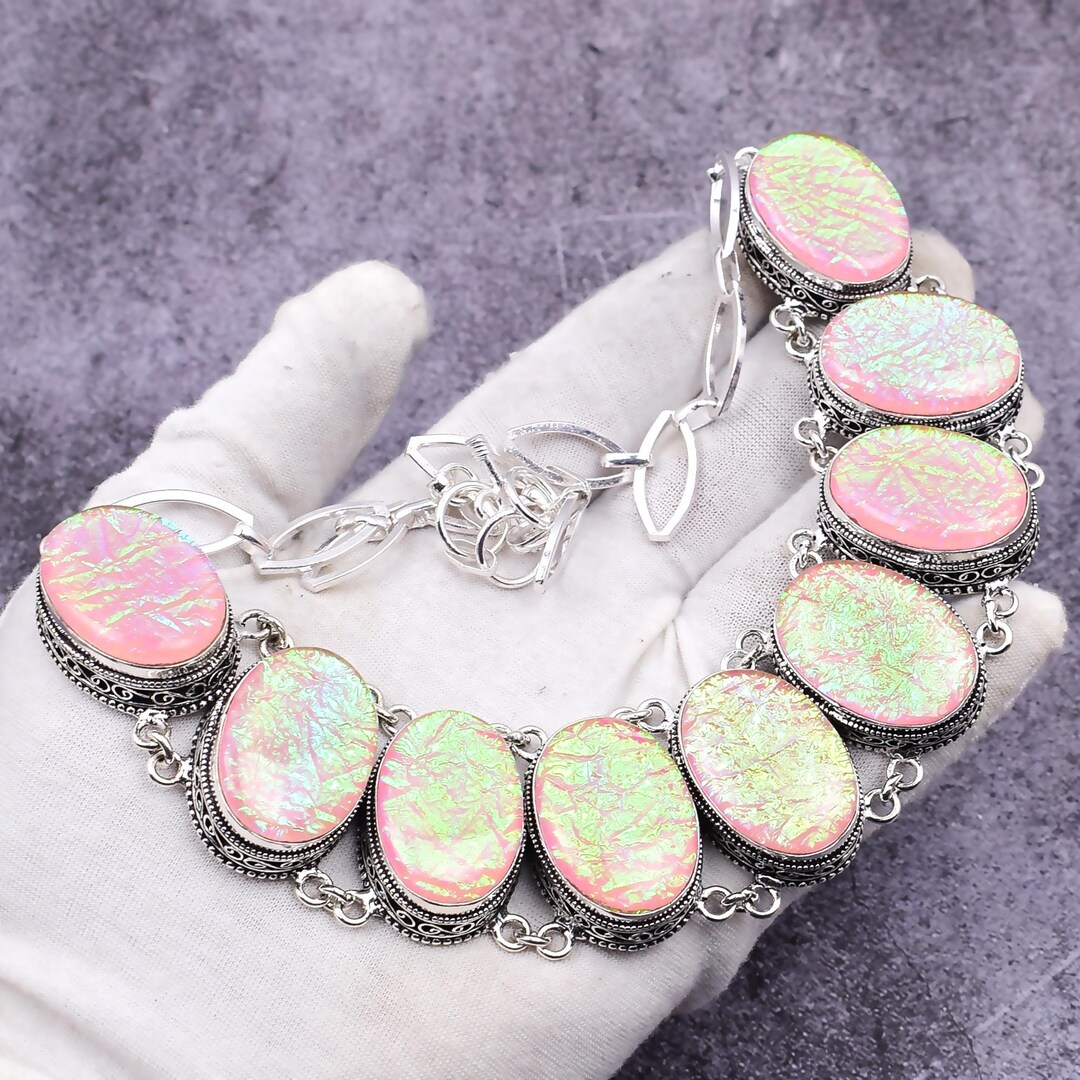 Triplet Opal Gemstone 925 Sterling Silver Handmade Necklace - 18 Inch ...