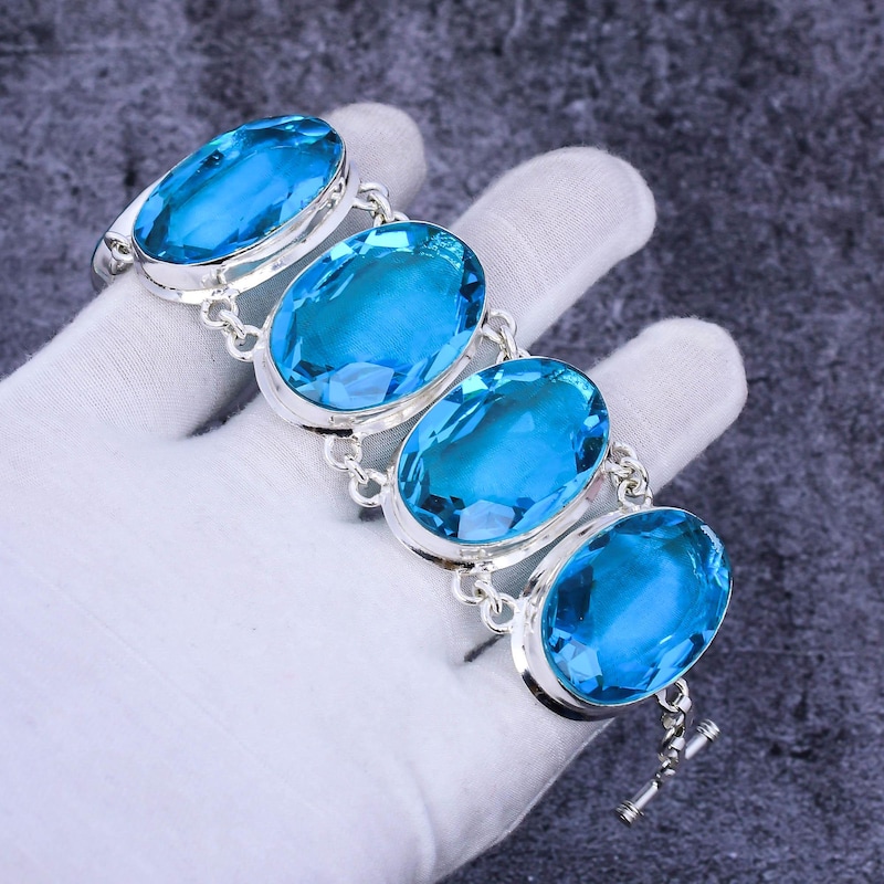 Large Stone Bracelet - Etsy