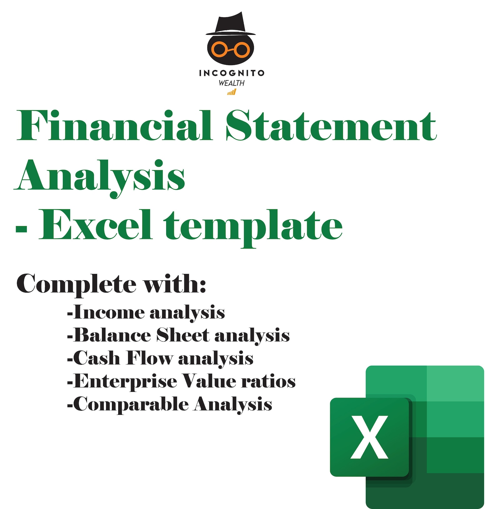 Financial Statement Analysis Excel Template - Analyse a Stock Market ...