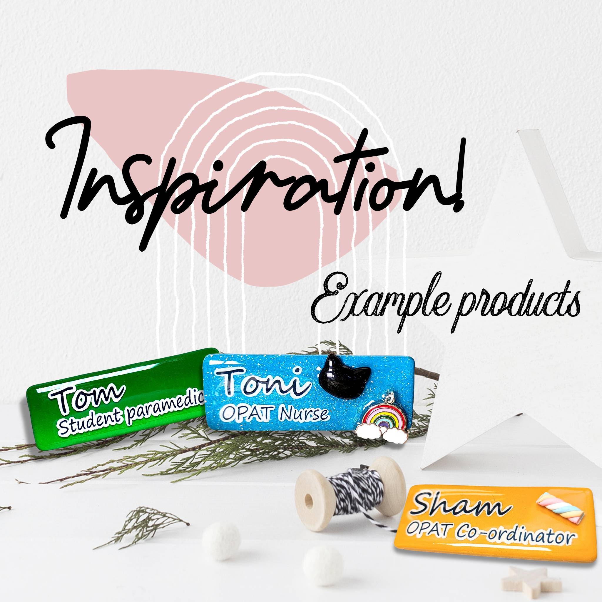 Personalised Custom Name Badge, Name Tag, Monogram Gift, Graduation ...