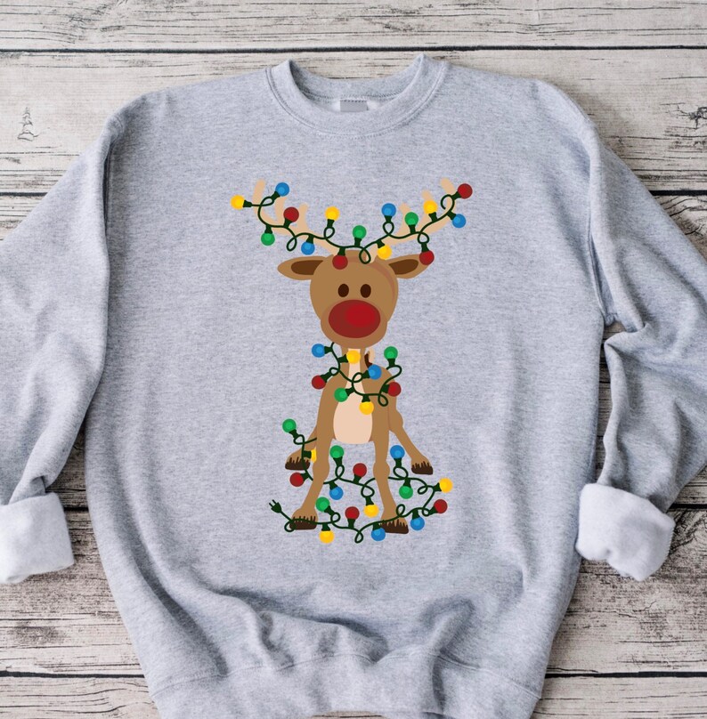 Reindeer Boy PNG Format Christmas Shirts Sublimation Ready to Press ...