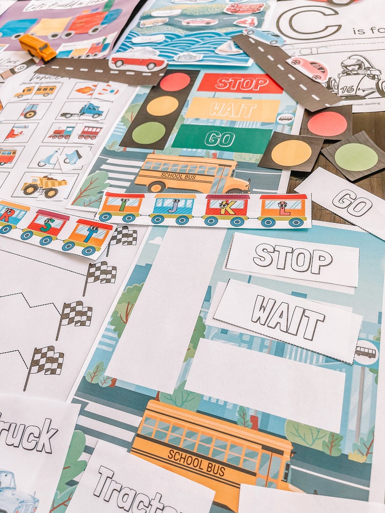 Transportation Activity Pack - Etsy