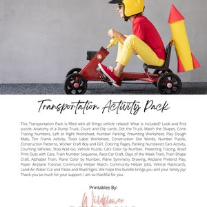 Transportation Activity Pack - Etsy