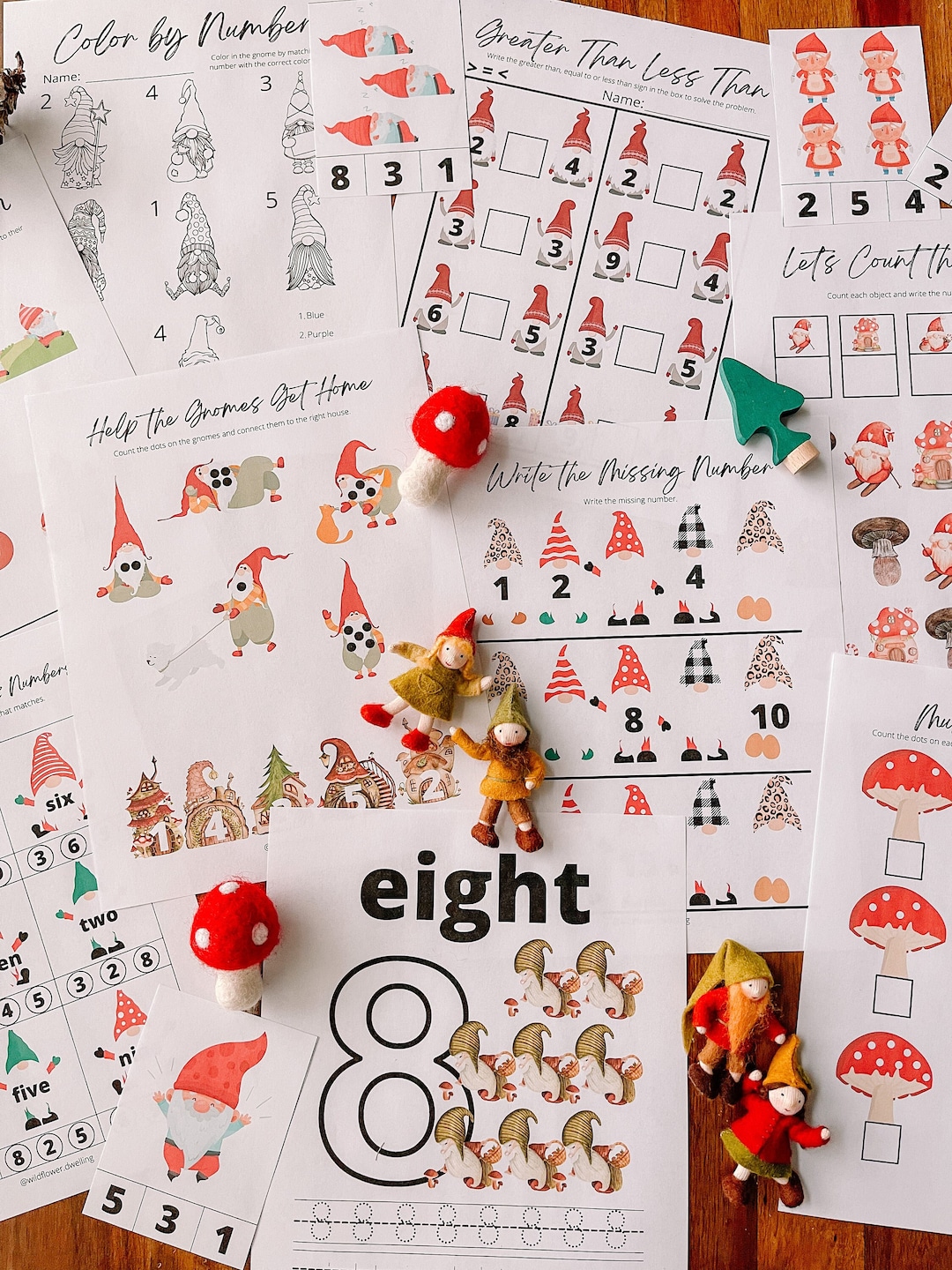 Gnome Math Unit - Etsy