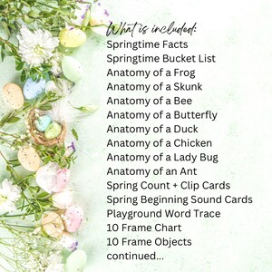 Spring Unit Study - Etsy