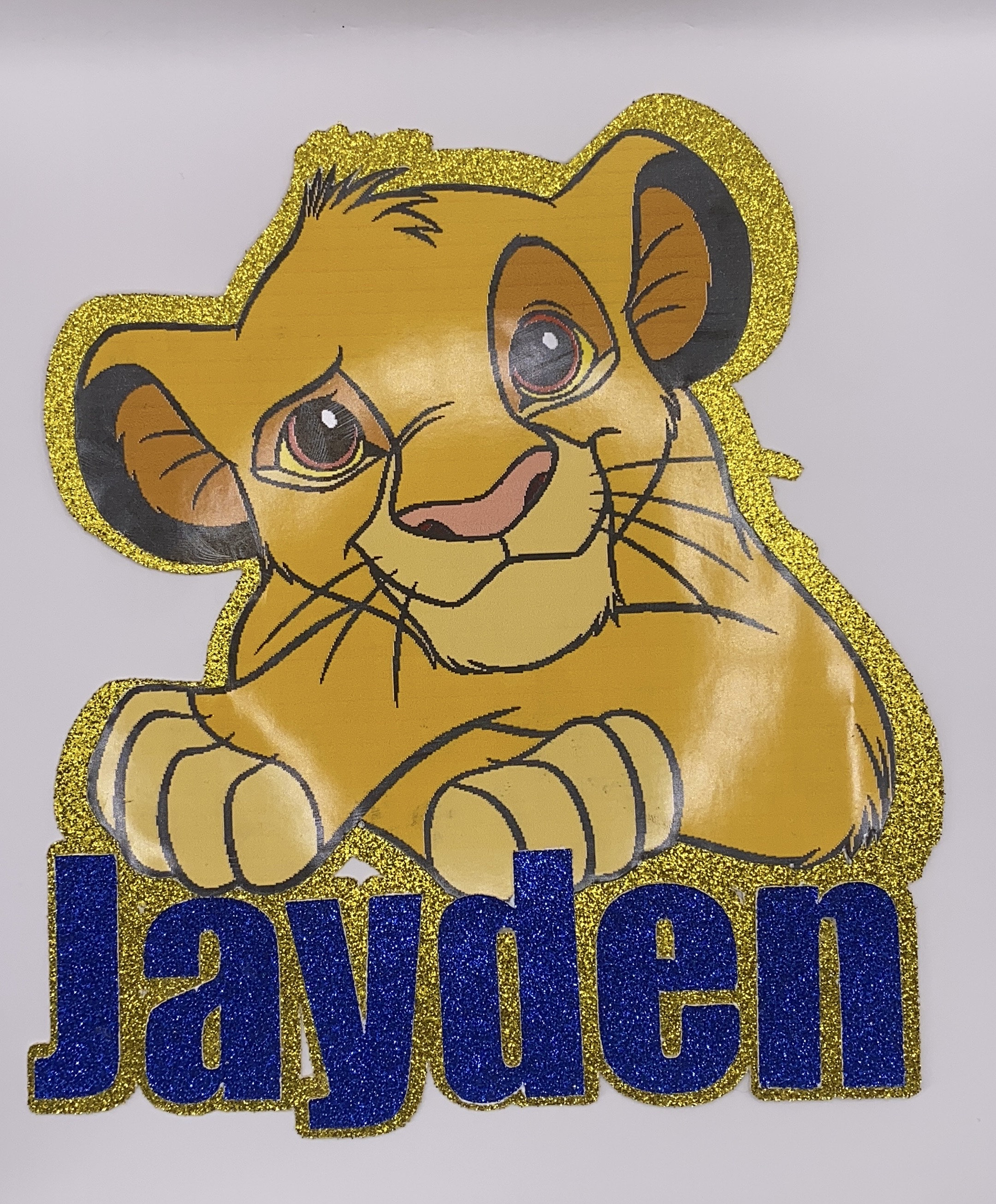 Personalised Lion King Cake Topper / Lion King / Simba Topper - Etsy
