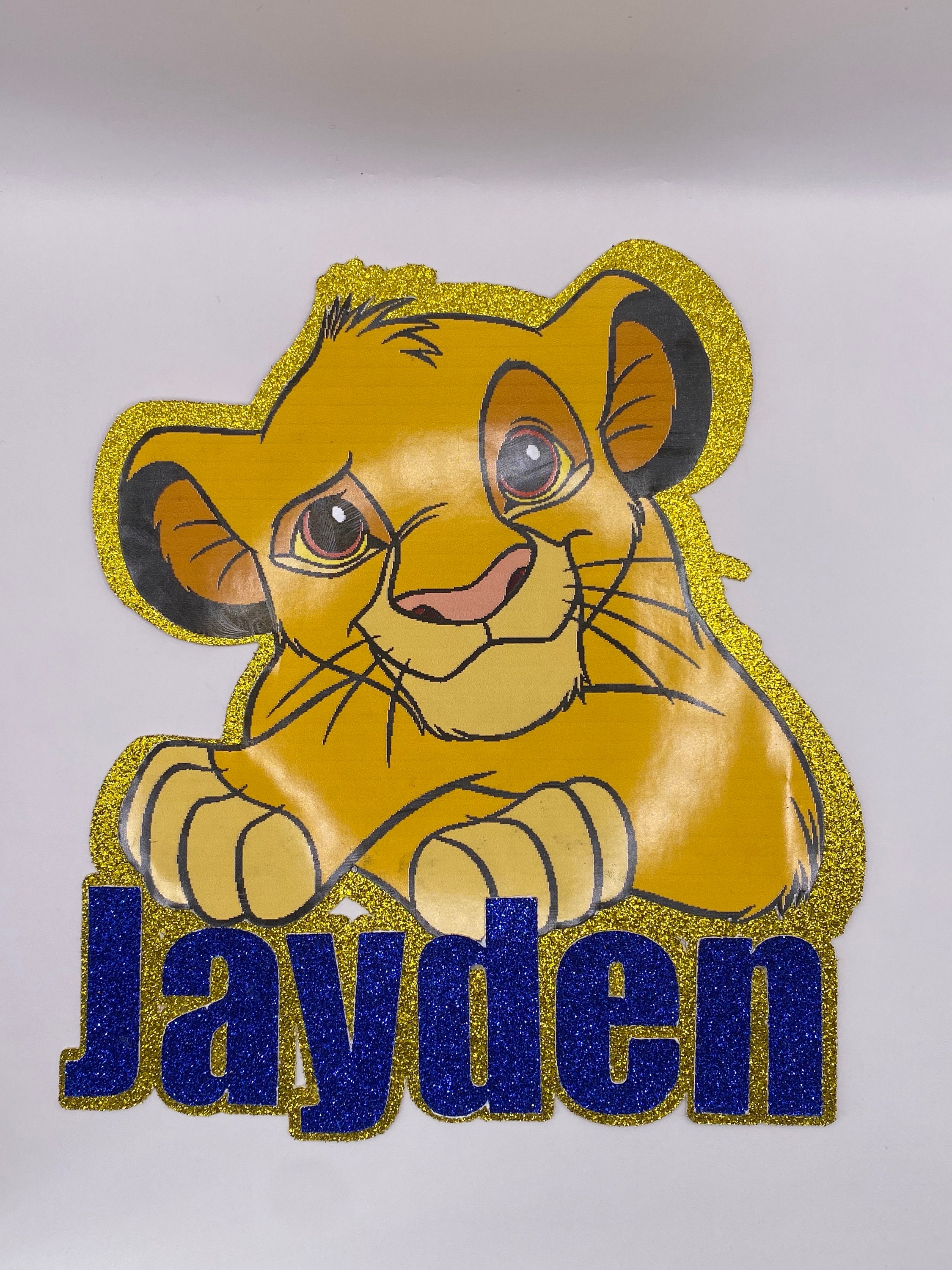 Personalised Lion King Cake Topper / Lion King / Simba Topper - Etsy