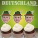 German Birthday Retirement Party Decoration Cupcake Topper Sticker ...
